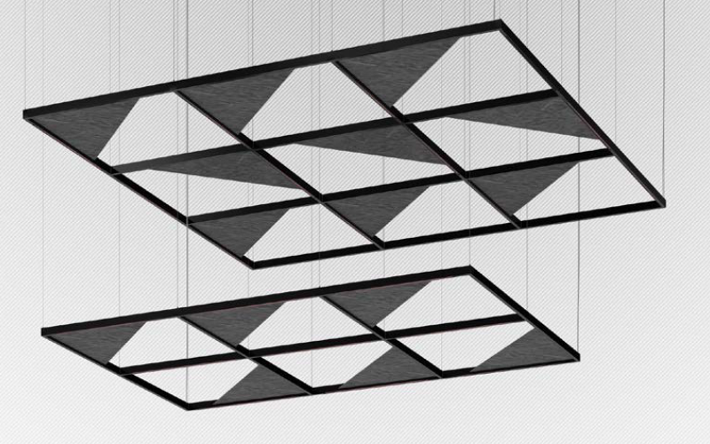 StencilFlex Large Grids AxisTrak. by Axis Lighting