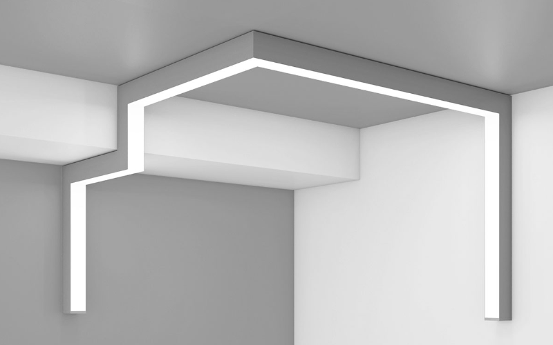 TB3SLEDPAT. Beam 3 SURFACE MOUNT - REGULAR LIT CORNER PATTERNS. by Axis Lighting