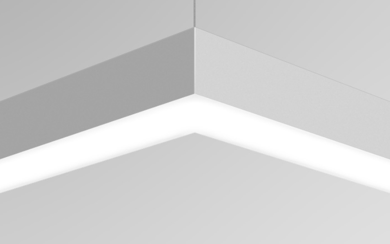 B6DLEDPAT. Beam 6 LED PENDANT MOUNT - DIRECT REGULAR LIT CORNER PATTERNS. by Axis Lighting