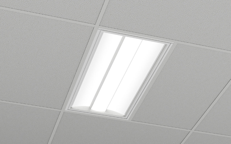 DAYCLED. Day 1x2 Curve LED RECESSED T-Bar & Drywall. by Axis Lighting