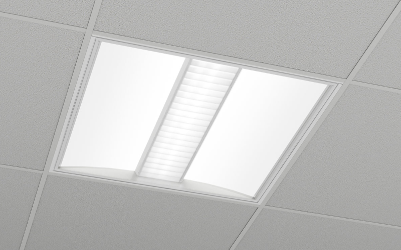 DAYCLED. Day 2x2 Curve LED RECESSED T-Bar & Drywall. by Axis Lighting