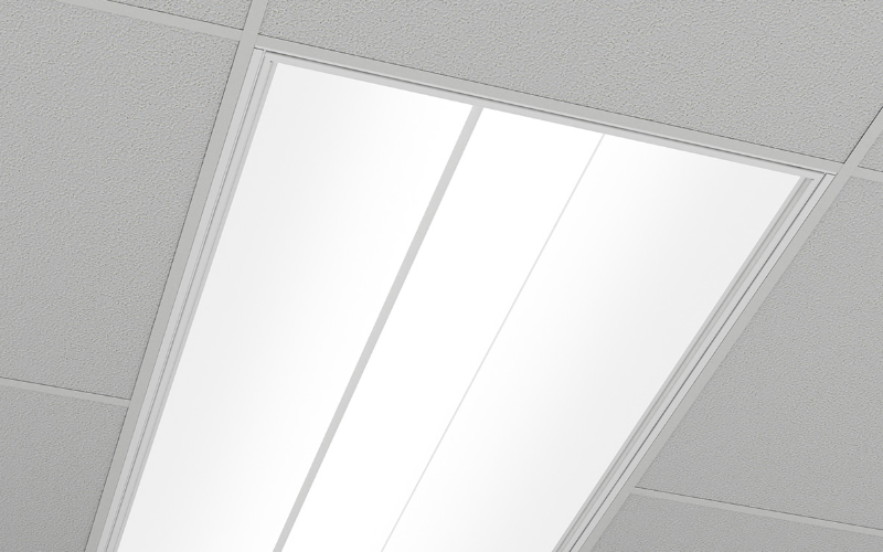 DAYCLED. Day 2x4 Curve LED RECESSED T-Bar & Drywall. by Axis Lighting