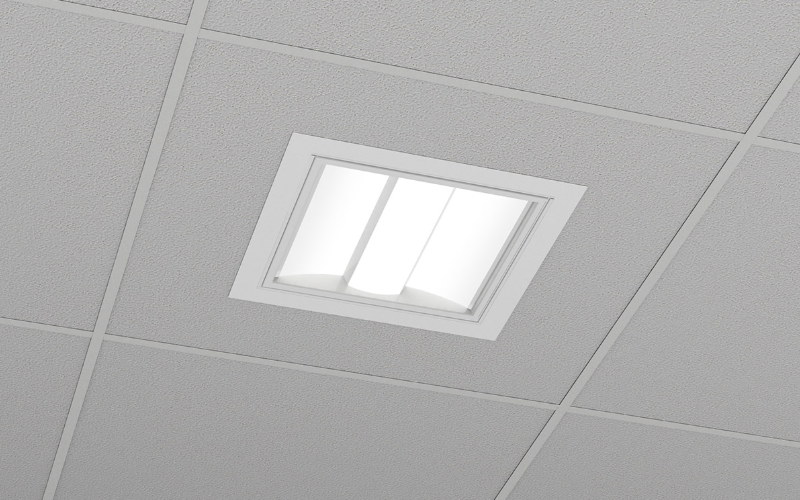 DAYFLED. DAY 1x1 Flat LED Recessed T-Bar & Drywall. by Axis Lighting