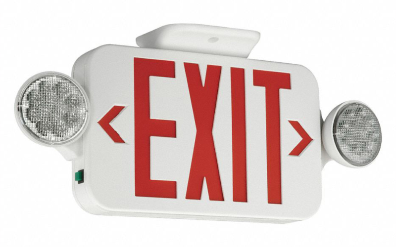 MINI-COMBO. Thermoplastic LED Combination Exit Sign. by Big Beam ...
