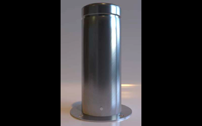 Art 17. DOME TOP 1 REVEAL SECURITY BOLLARD. by Bullard Bollards, Gordon Bullard