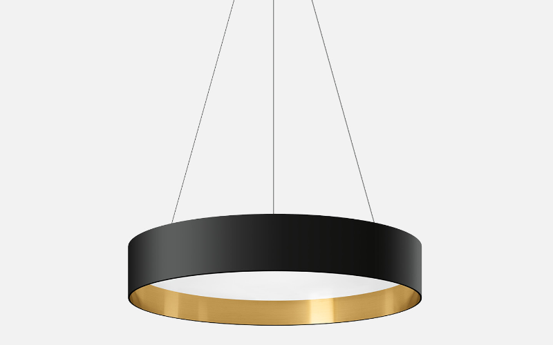 50 276. STUDIO LINE Large-area pendant luminaire Velvet black - Tunable ...