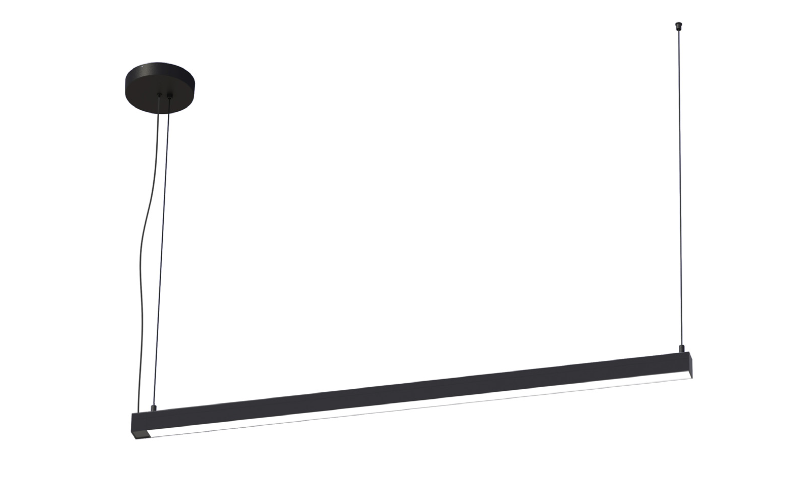 C1D-72E. Channel 1.4” Downlight - End Suspension – 72” Length. by Blackjack Lighting