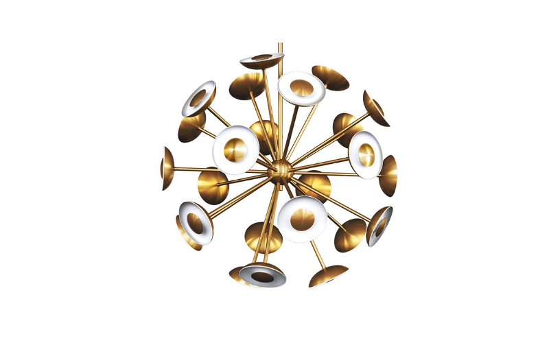 DOT. 27” Dot Chandelier. by Blackjack Lighting