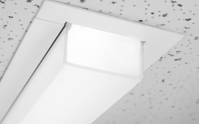 BSS420.WAKE 2” wide aperture recessed LED luminaire. by Bartco Lighting