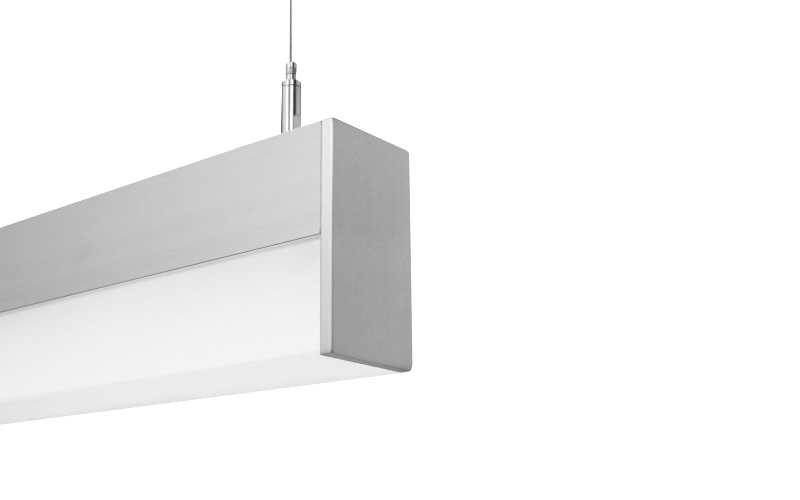 BSS210. BODHI 2-1/8” wide LED luminaire with drop lens. by Bartco Lighting