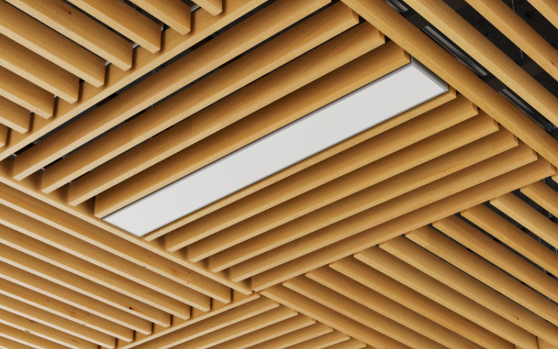PANO 3.25'' WOODWORKS Grille Tegular 9⁄16 Integration. by BASO