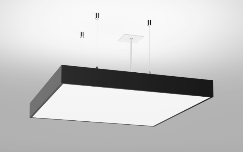 SQUARE DIRECT/INDIRECT SURFACE PENDANT. by BASO