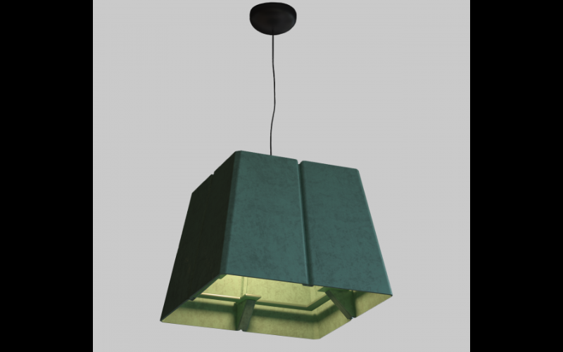 BY-CDR-AC. CUADRO ACOUSTIC PENDANT LIGHT. by BYIBA Light, Gordon Bullard