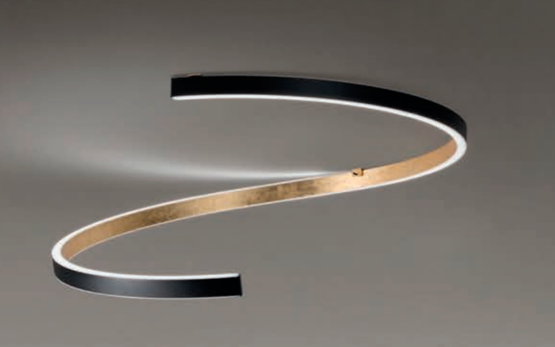2130-TR. SPIRA CEILING (with recessed canopy). by Cerchio Lighting