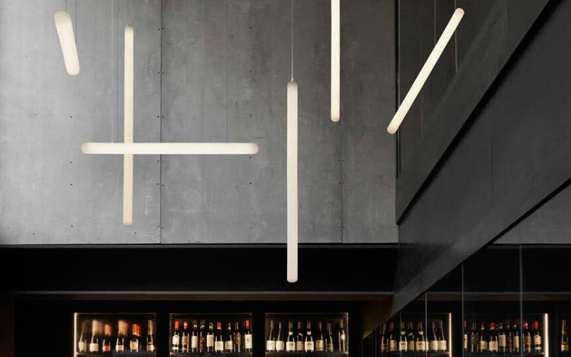 SL-LP-SSX. STILETTO HORIZONTAL (SUSPENSION). by Cerchio Lighting ...