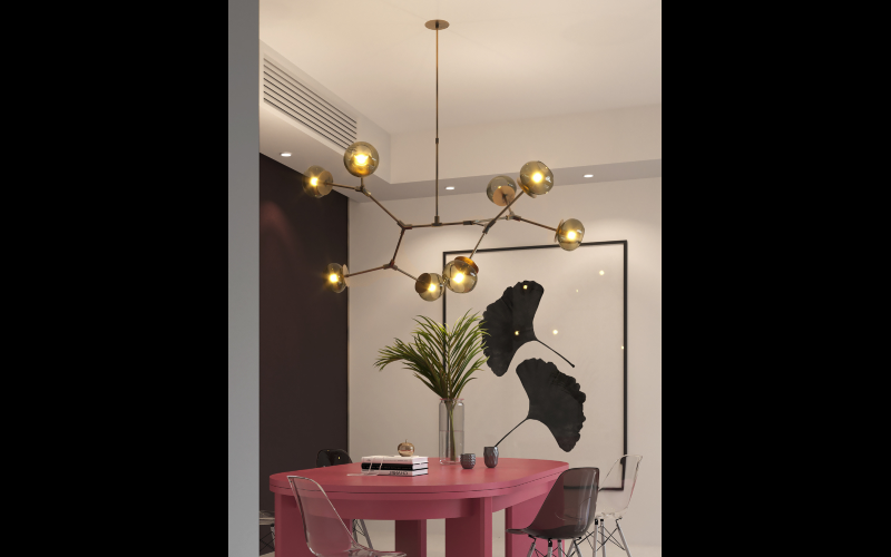 91580. MOLECULE (CHANDELIER). by Cerchio Lighting, Gordon Bullard