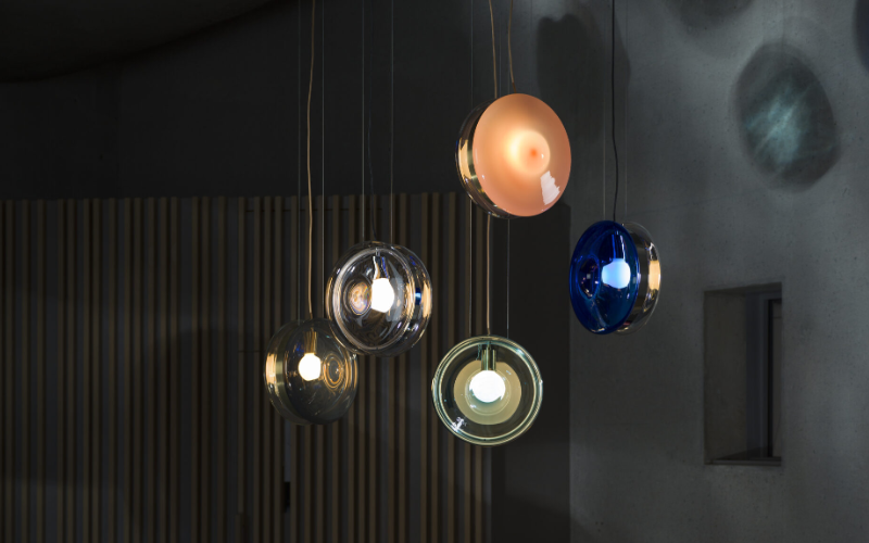 BM-ORB-GL. ORBITAL (CHandelier). by Cerchio Lighting, Gordon Bullard