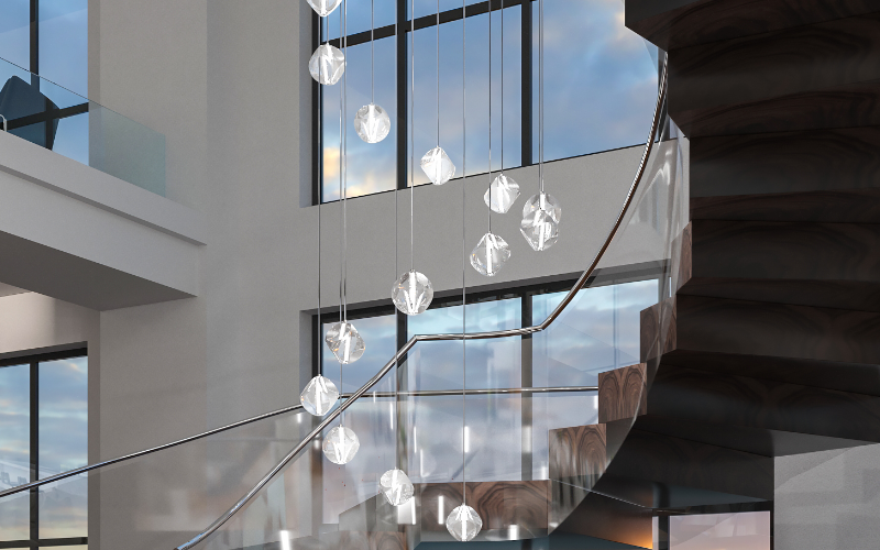 055-055. GLACE. by Cerchio Lighting