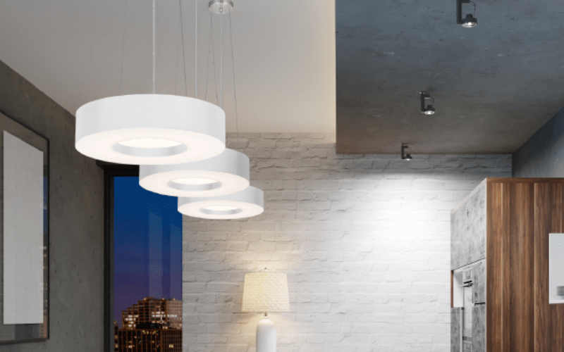 CFX. fauxnut Drum - Surface or susPenDED. by Chameleon Lighting