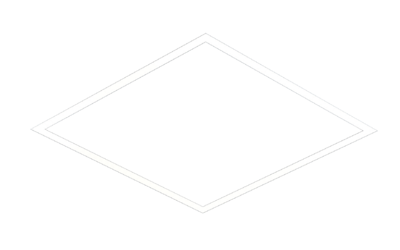 Square 3x3 recessed. by Coronet