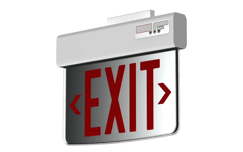 LES. SURFACE-MOUNT EDGE-LIT LED EXIT SIGN. by Dual-Lite, Hubbell Lighting