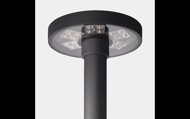 Nail Circular Pole Mounted LED, Ø9.8'', Poles Ø2.4'' or 3.0'', 2330 lm ...
