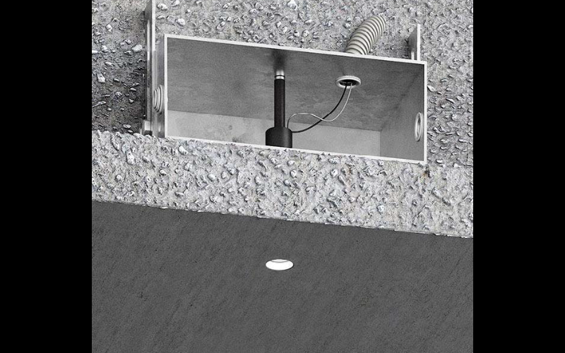 Genius Concrete 0.9'' LED Downlight IP40. by Designplan