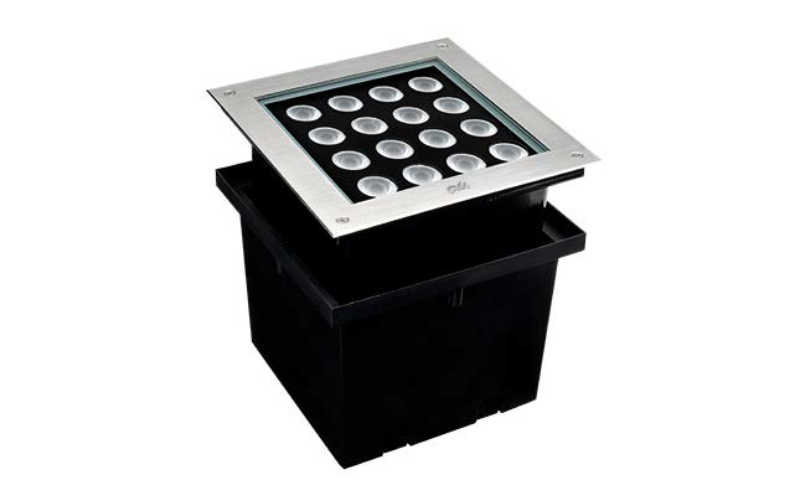 Hydroquadro Maxi 10.5'' LED In-Grade Uplight IP67. by Designplan