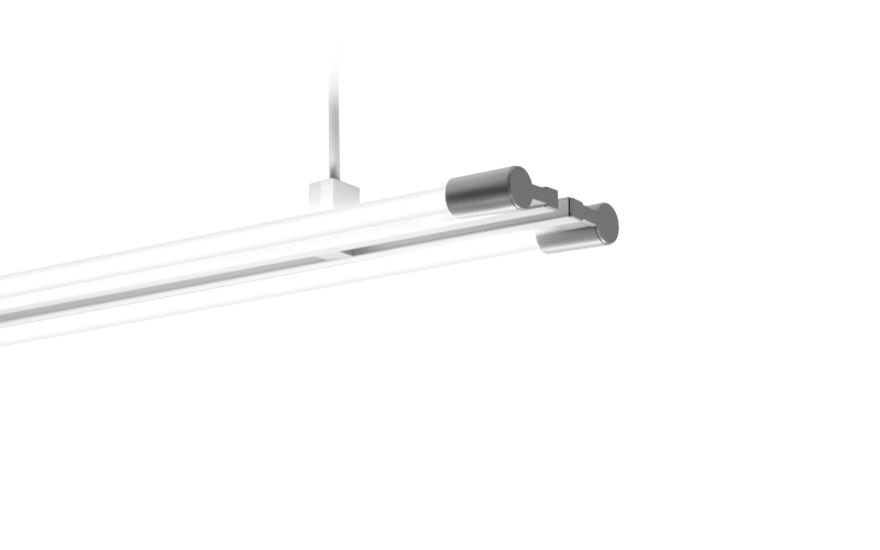 SLW6. Swing bare rail mount adjustable LED double lamp pendant. by ...