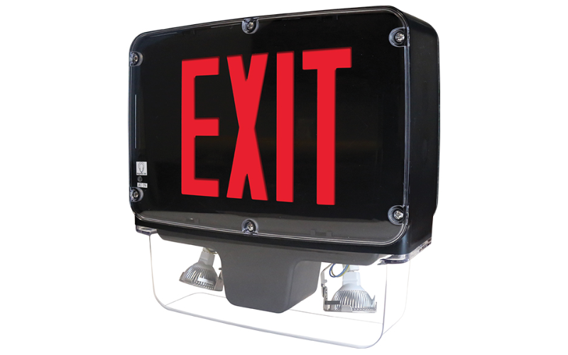 NXFC. NEMA 4X, NSF Certified, LED Combo Exit Sign. by Exitronix, Barron ...