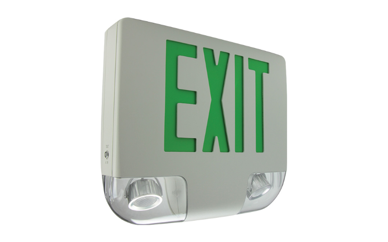 400C. Die-Cast Aluminum LED Exit Combo. by Exitronix, Barron Lighting Group