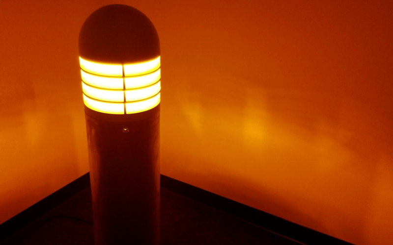 FCB450A. Wildlife Bollard w/Amber Light. by FC Lighting