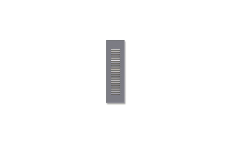 FCSL1105. 10'' Step Light with Screwless Vertical Louvered Faceplate ...