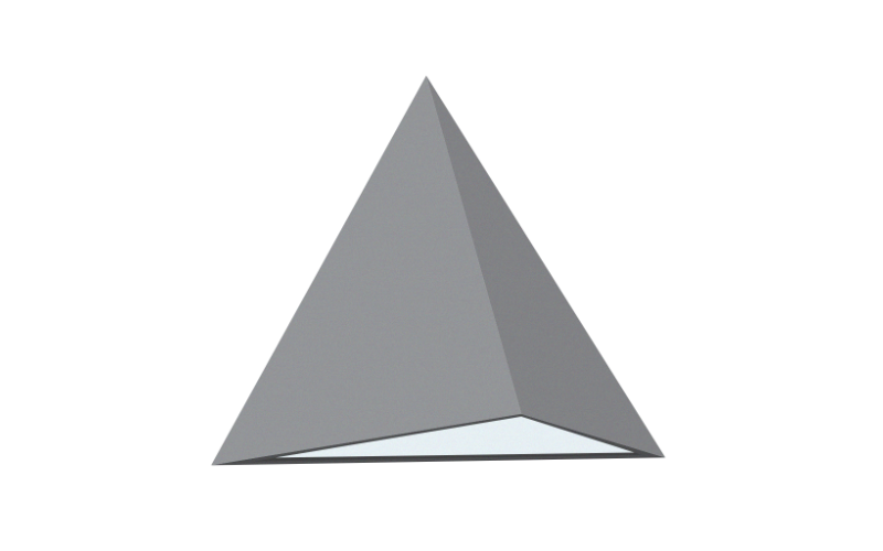 FCW1040. Aluminum Interior/Exterior Triangular Wall Mount. by FC Lighting