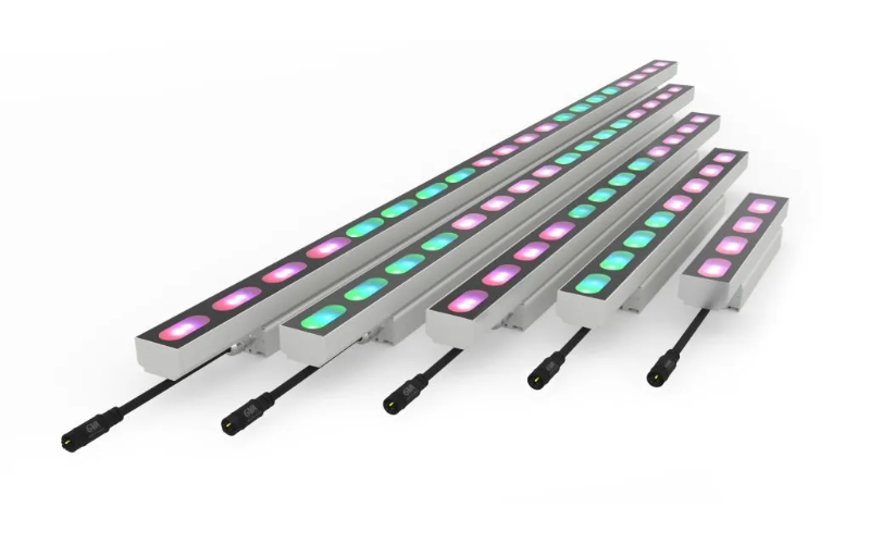 STR10. COLOR-CHANGING LINEAR WALL WASHING AND GRAZING EXTERIOR LED LIGHTING. by GVA Lighting