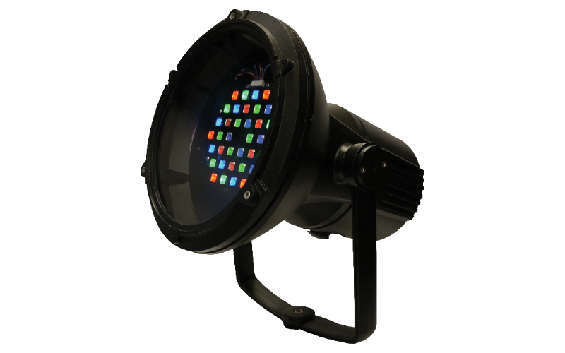 TPS2. Yoke Mount RGBW LED Floodlight. by Hydrel, Acuity Brands