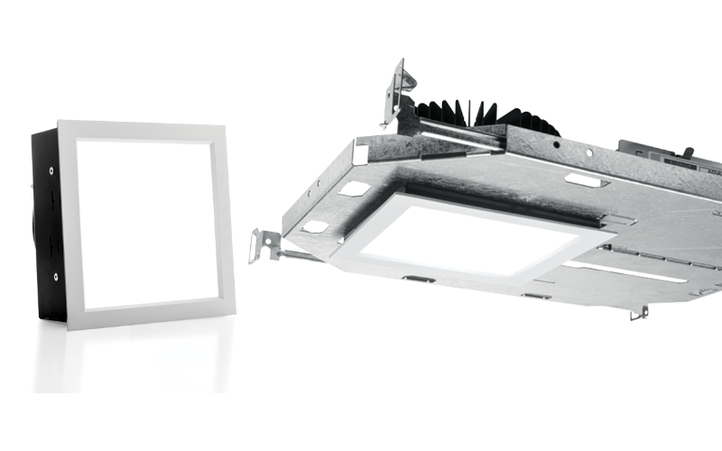 6PS. LED 6” Shallow Plenum Downlight – Square. by H. E. Williams, Inc.