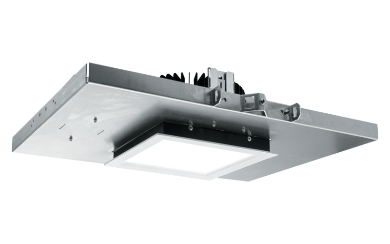M6PS. LED 6” MRI Shallow Plenum Downlight – Square. by H. E. Williams, Inc.