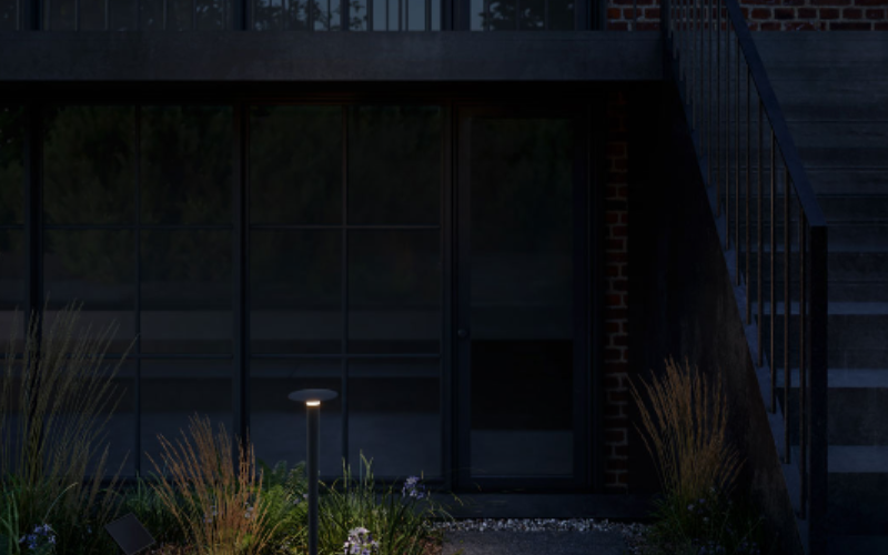 LIX SPIKE SOLAR JOIN. Solar Powered Outdoor Bollard. by IP44.de, Inter-Lux