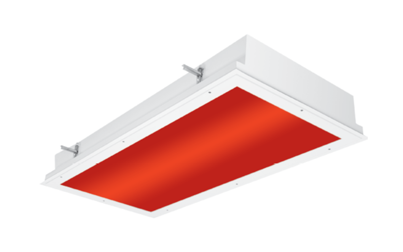 CSEDI. SIMPLESEAL NARROW SPECTRUM – RED & BIOS SkyBlue – INSET DOOR - 2'×4'. by Kenall, Legrand