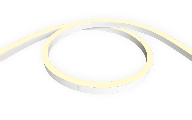 LLI-N3.1W. LINE VOLTAGE STATIC WHITE LED NEON - 120V, Dome Profile ...