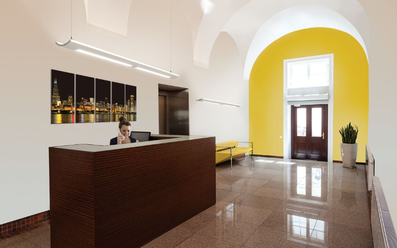 77. Sona Linear Suspended - Connected systems. by Ledalite, Signify