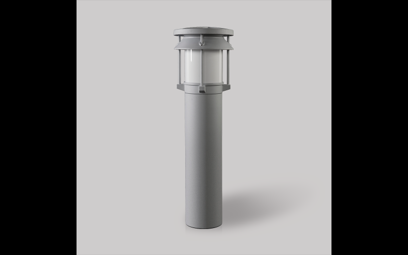 EC830. Eclipse Maxi Ø8'' bollard with 4 struts and acrylic diffuser. by ...