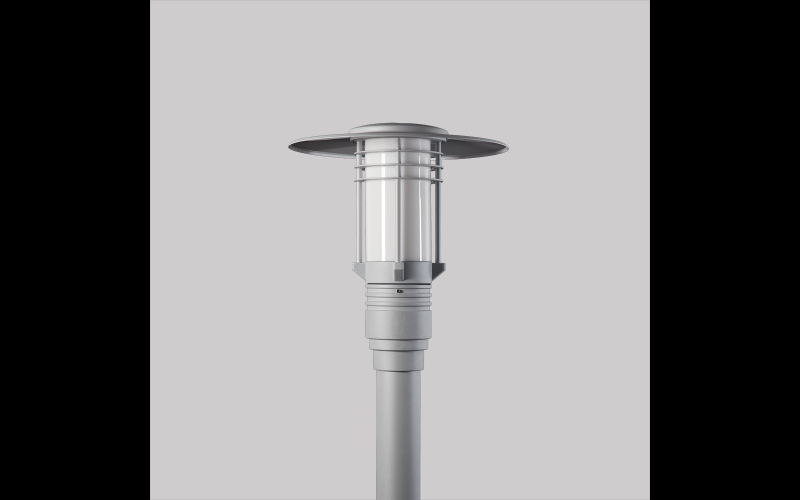 EC610. Eclipse Mini Ø6'' casted base pole with 4 struts and acrylic ...