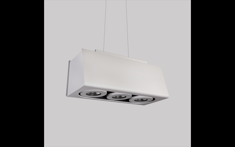 MU130. Multilux 1x3 light module pendant. by Luminis, Acuity Brands