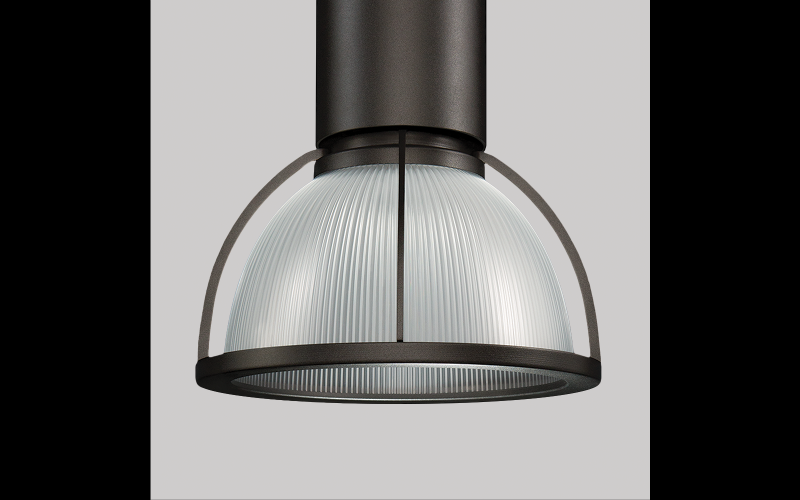 PR1212. Prisma Ø12'' ceiling with diffused prismatic refractor and 4 ...