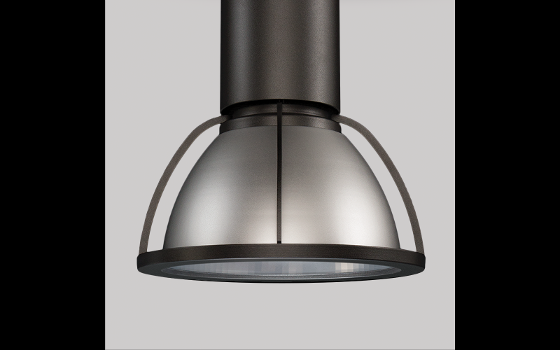 PR1217. Prisma Ø12'' ceiling mount with aluminum reflector and 4 side ...