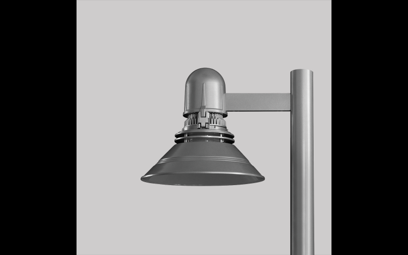 SR365. SCIROCCO Pole mount with 2 louvers. by Luminis, Acuity Brands