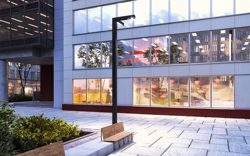 BVS21. BELLEVUE POLE MOUNT. by Luminis, Acuity Brands