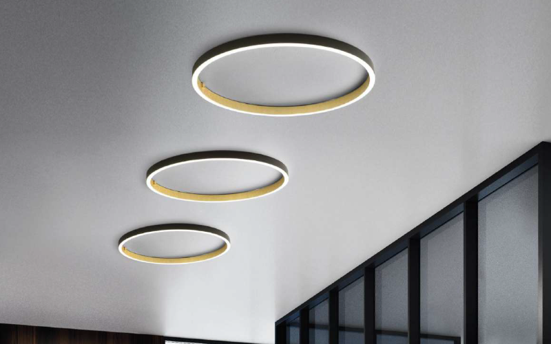 2129-TR. Loop (Ceiling-Mounted) BEAM DOWN. by Lola Lighting, Gordon Bullard